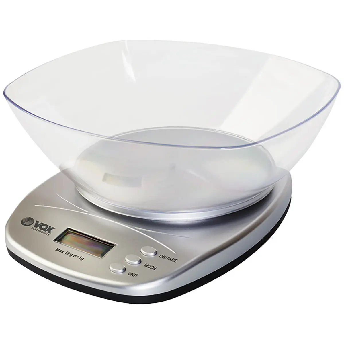 VOX KW 02-01 Elektronska kuhinjska vaga, 0,4 kg, 5 kg / 2 l