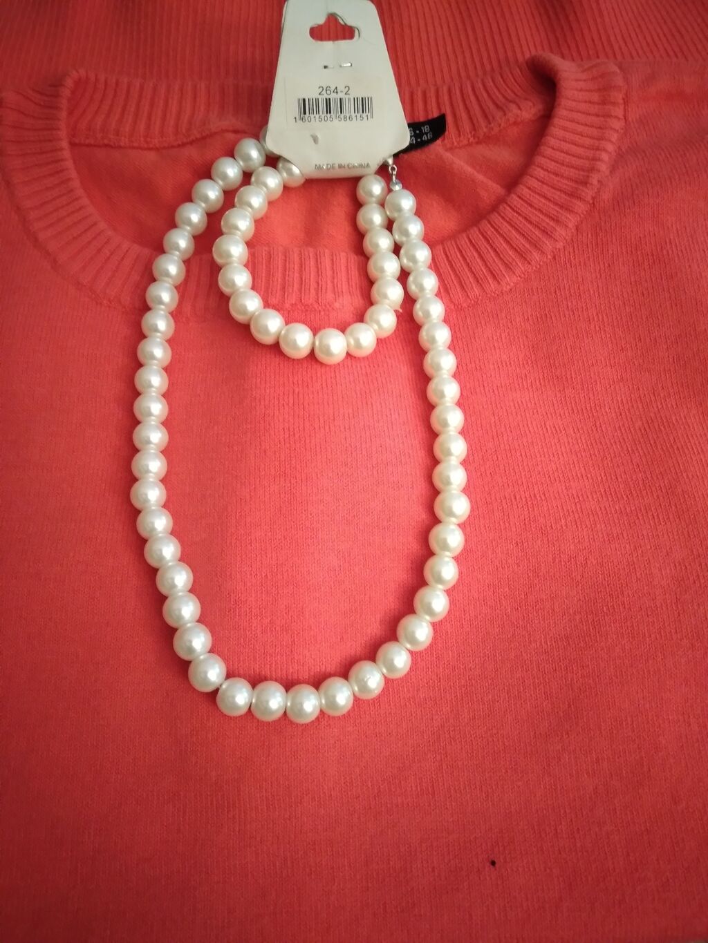 Biserka ogrlica i narukvica, divan komplet