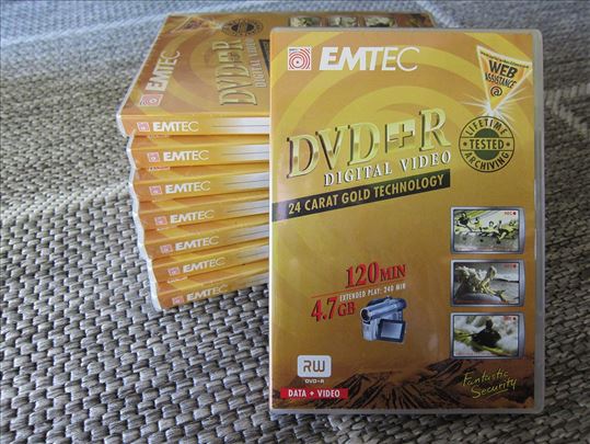 Emtec DVD+R 24 Carat Gold Lifetime Warranty - Novo