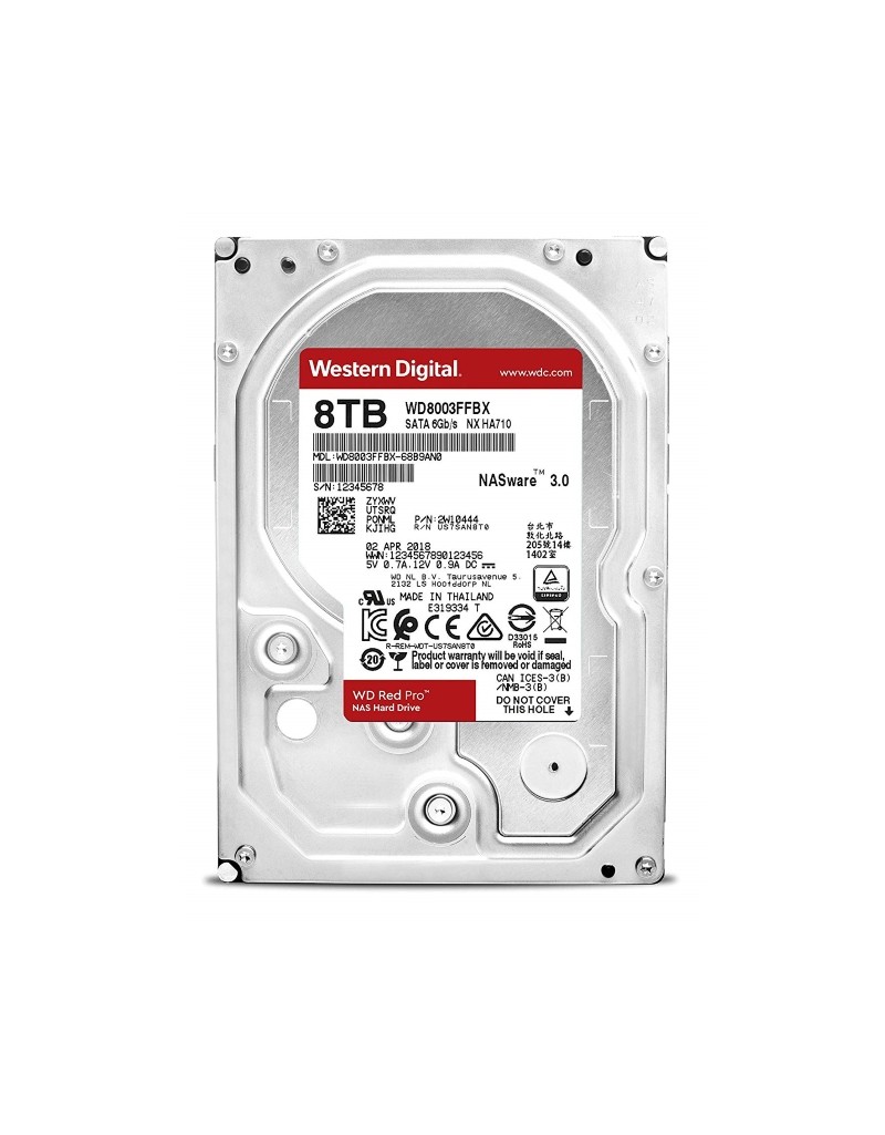 WD 8TB 3.5" SATA III 256MB 7.200rpm WD8003FFBX Red Pro hard disk
