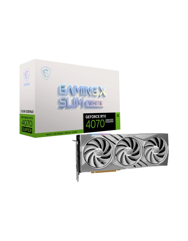 MSI nVidia GeForce RTX 4070 12GB RTX 4070 SUPER 12G GAMING X SLIM WHITE