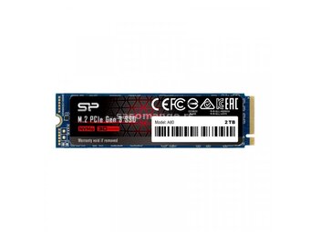 SILICON POWER 2TB, A80, M.2 PCIe Gen 3x4 SSD (SP002TBP34A80M28)