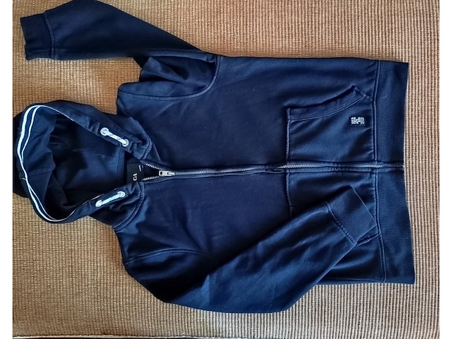 146/152- C&;A crna duks jakna sa kapuljacom