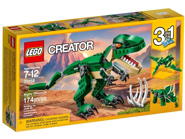 LEGO Mighty Dinosaurus Creator 3u1 *NOVO*