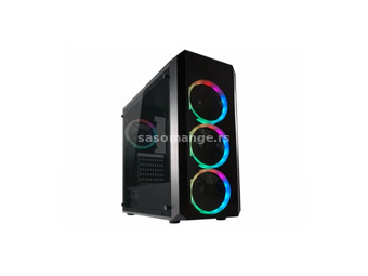 Kućište LC POWER 703B-ON Midi-Tower ATX/Micro-ATX/Mini-ITX/bez napajanja/crna