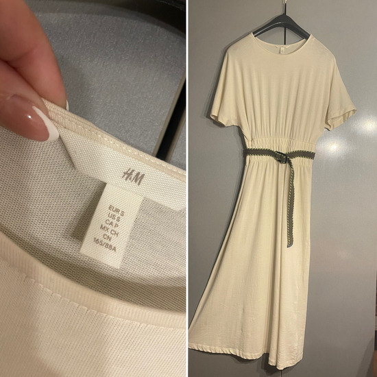 H&M  Midi haljina 100% pamuk Nova kolekcija