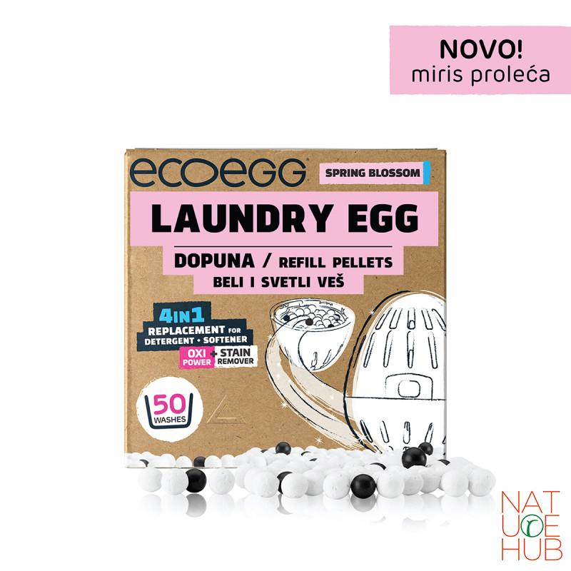ECOEGG 4u1 dopuna za deterdžent i omekšivač za beli i svetli veš, Miris proleća -50 pranja