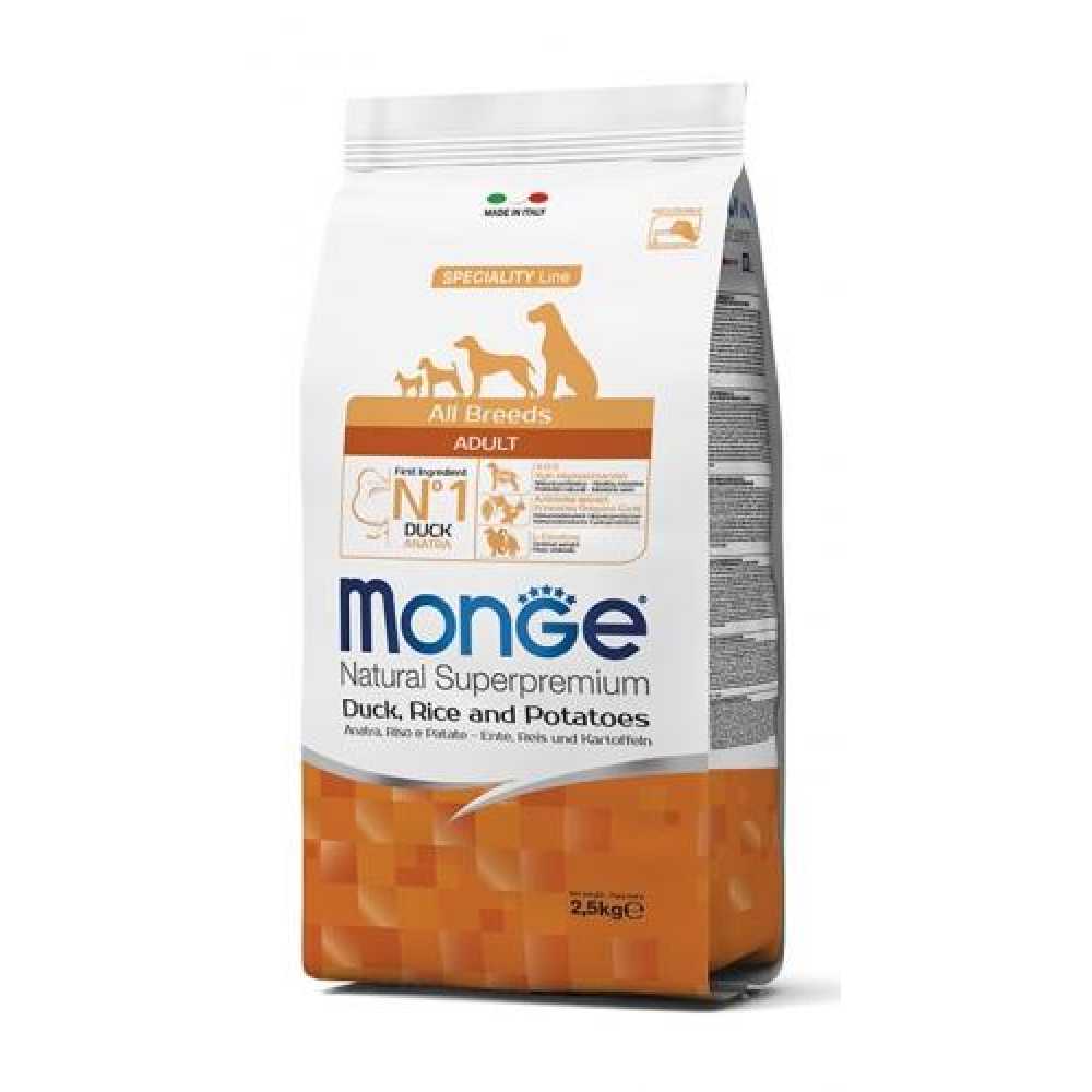 Monge hrana za pse Adult All breeds - Pačetina, pirinač i krompir 12kg