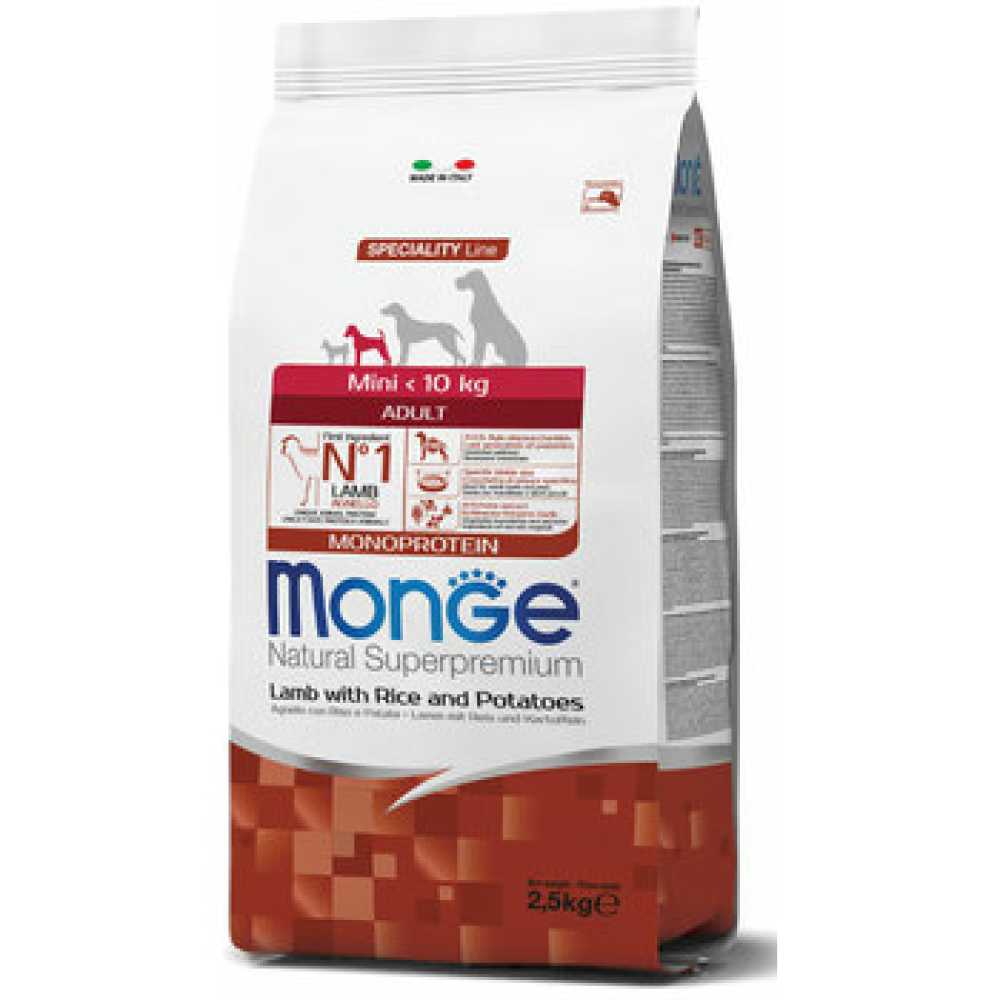 Monge hrana za pse Adult Mini - Jagnjetina 2.5kg