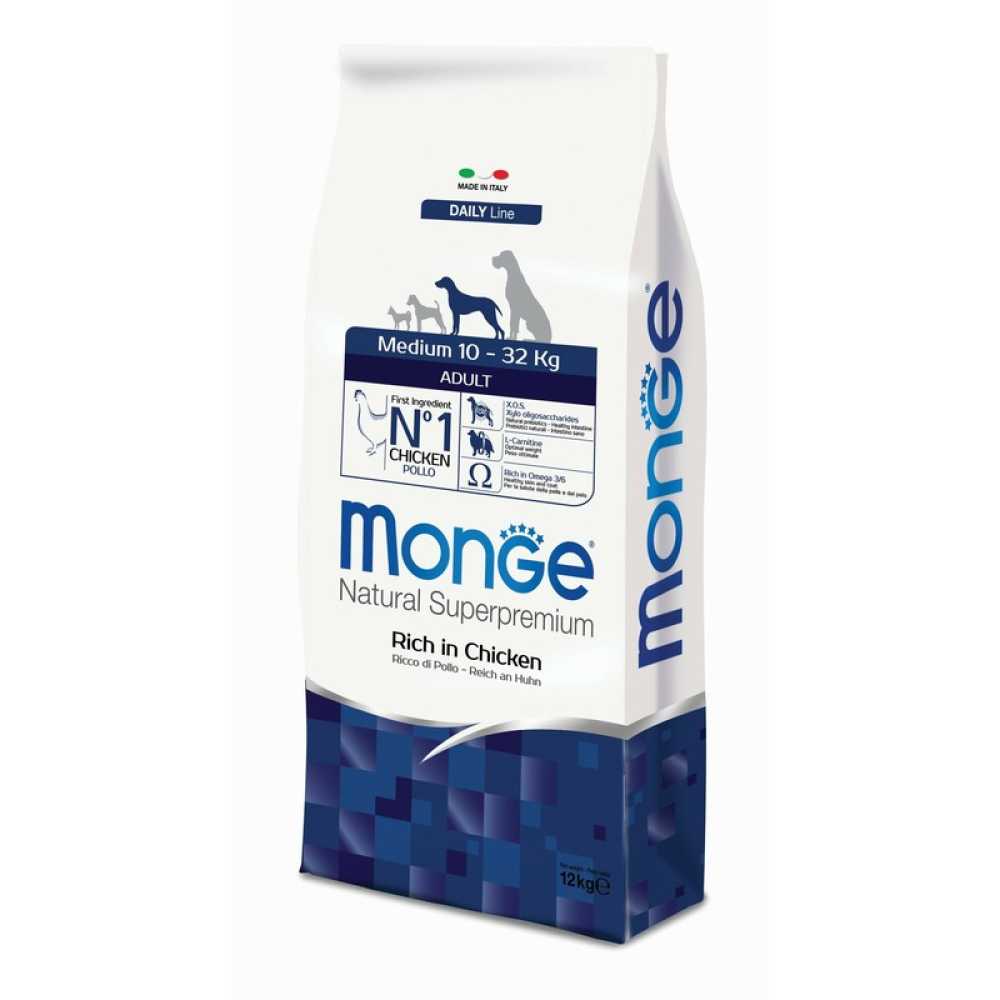 Monge hrana za pse Medium Adult - Piletina 12kg