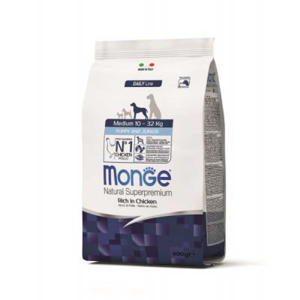 Monge hrana za pse Medium Puppy/Junior - Piletina 800g