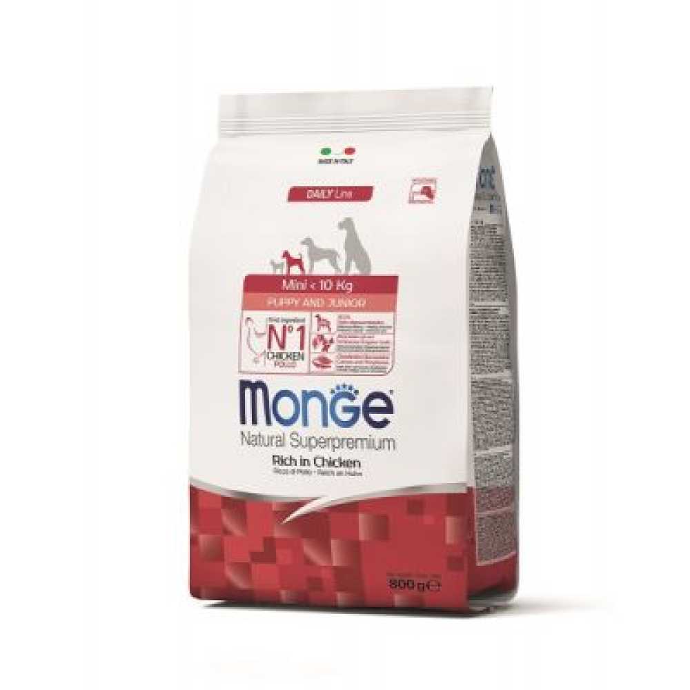 Monge hrana za pse Puppy/Junior Mini - Piletina 800g