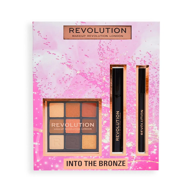 MAKEUP REVOLUTION Set za šminkanje, Into the Bronze, 3 proizvoda