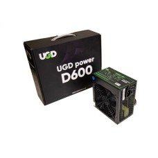 UGD Napajanje D600 600W UGD Power 12cm FAN, 20+4pin, 4+4pin, 3xSATA, 1xIDE, 2x6+2pin Black