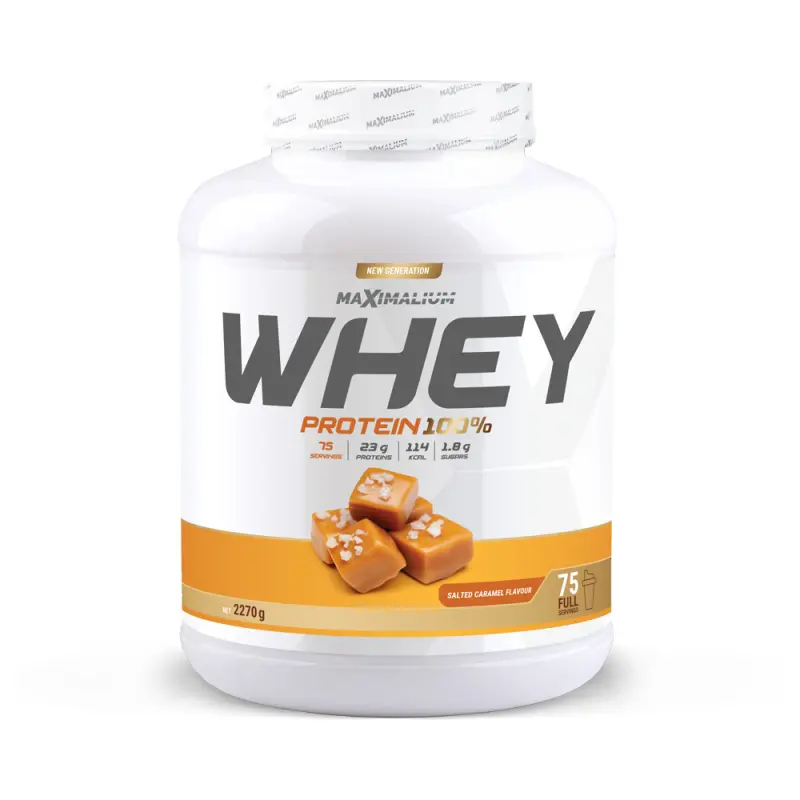 Maximalium Whey Protein, Slana karamela, 2270g