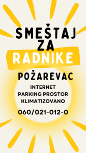 SMEŠTAJ ZA TERENSKE RADNIKE