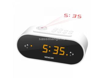 SENCOR SRC 3100 B FM radio alarm sa projektorom vremena beli
