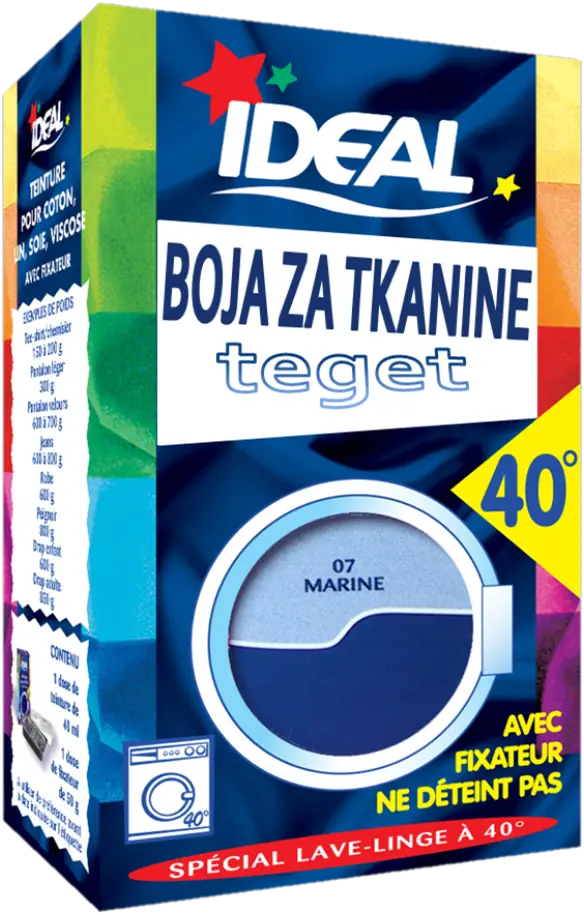 IDEAL Boja za tekstil, Teget