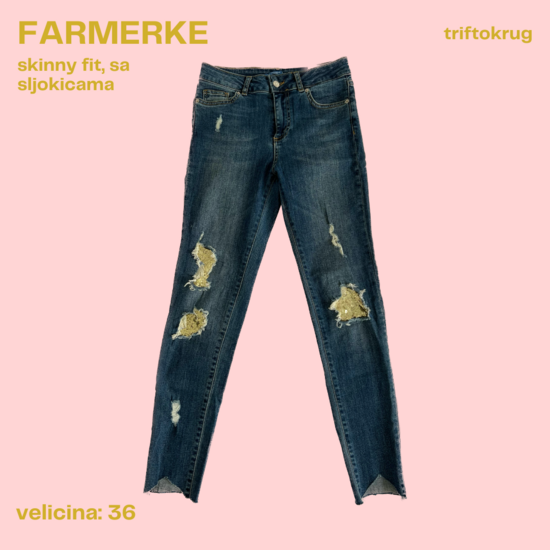 sljokicaste pull&bear farmerke