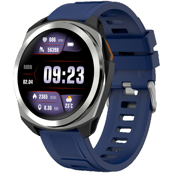 CANYON Maverick SW-83,Smart Watch,Realtek 8762DT, IPS 1.32 360x360,ARM Cortex-M4F,RAM192KBROM128MB,400mAh 3.8v,GPS,128 Sport modes, IP68,STRAVA support,Real-Time Heart Rate & SpO2, silver case & s...