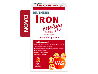 Dr Theiss Iron energy sa gvožđem 30 kapsula