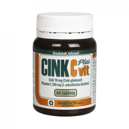 Cink C vit plus 60 tableta