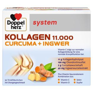 Doppelherz system kolagen 11000 + kurkuma + đumbir ampule 30x25ml