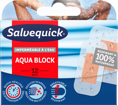 Salvequick flaster vodootporni Aqua block 12 komada