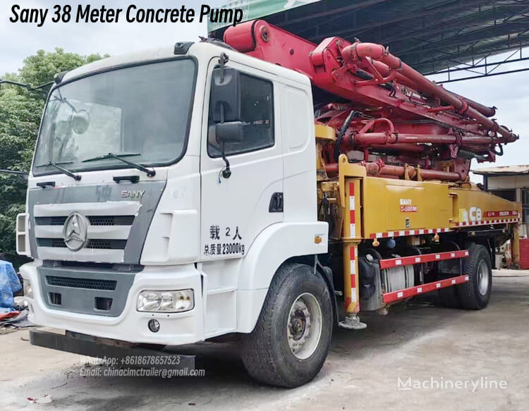 Sany 38 Meter Concrete Pump Price in Saudi Arabia pumpa za beton