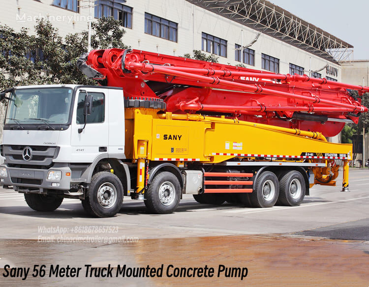 Sany na šasiji Mercedes-Benz Actros pumpa za beton