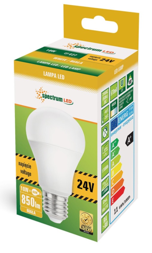 SIJALICA LED E27 10W 4200K 850Lm 24V W0J14131 SPECTRUM