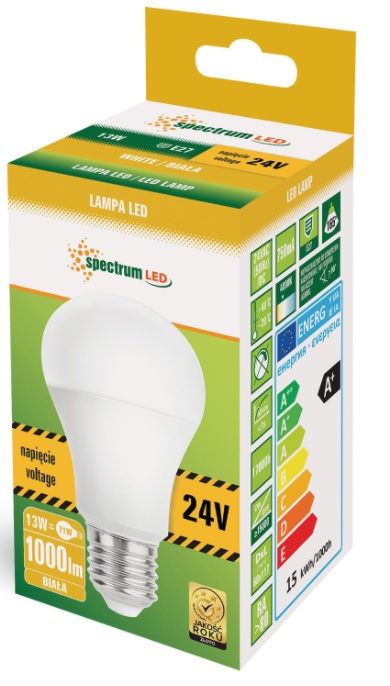 SIJALICA LED E27 13W 4200K 1000Lm 24V W0J14134 SPECTRUM