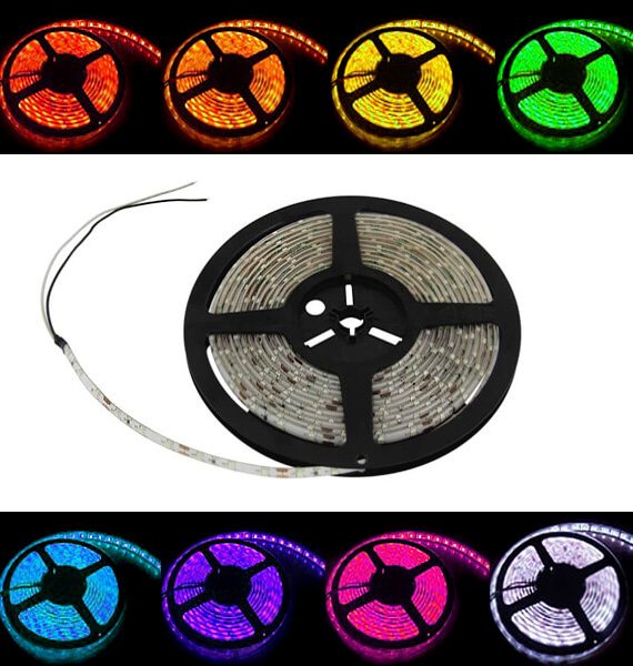 LED TRAKA 7.2W 12V 5000X10X2.2mm IP20 5050-30D RGB BRILIGHT