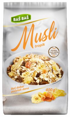 MUSLI TROPIK BAŠ BAŠ 400G
MUSLI TROPIK BAŠ BAŠ 400G