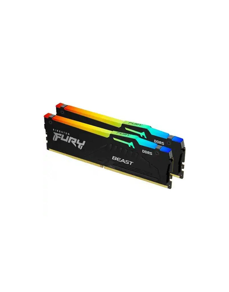 Memorija DDR5 32GB (2x16) 6000MHz Kingston Fury Beast RGB KF560C30BBEAK2-32