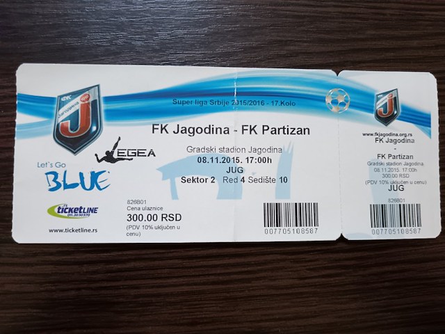 Jagodina-Partizan 8.11.2015