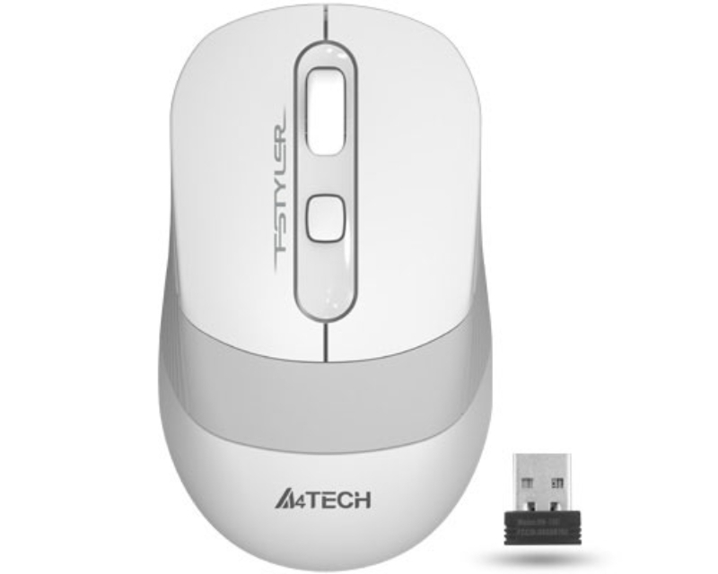 A4 TECH FG10 FSTYLER Wireless USB beli miš