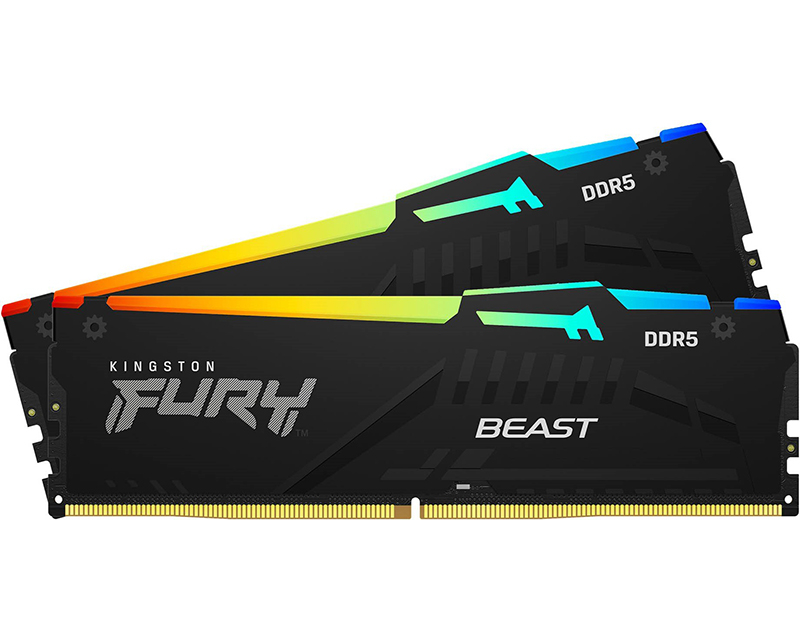 KINGSTON DIMM DDR5 64GB (2x32GB kit) 6400MT/s KF564C32BBAK2-64 FURY Beast Black XMP