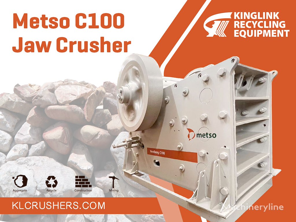 Metso Nordberg C100 Jaw Crusher | Renewed čeljusna drobilica