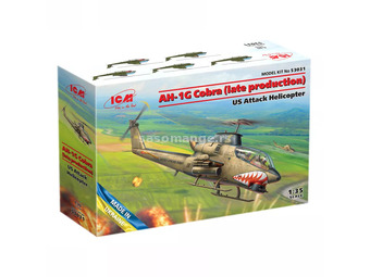 Model Kit Aircraft - AH-1G Cobra (Late Production) US Attack Helicopter 1:35