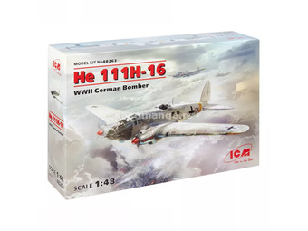 Model Kit Aircraft - He 111H-16 WWII German Bomber 1:48