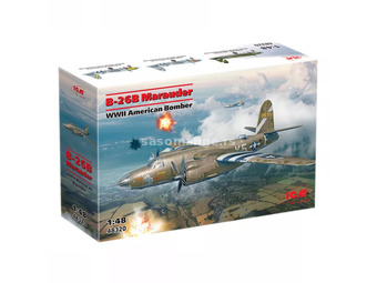 Model Kit Aircraft - B-26B Marauder WWII American Bomber (100% New Molds) 1:48