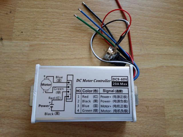 PWM Regulator DC motora   9V-60V  10А(20A MAX)