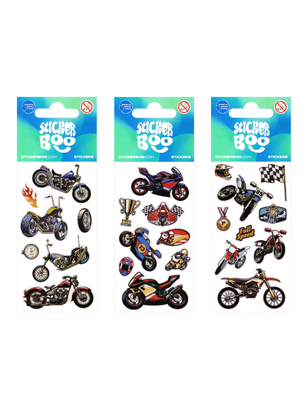 Stikeri 6,6X18Cm Motocycles 2