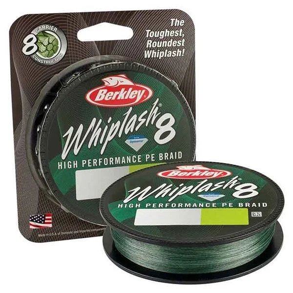 BERKLEY WHIPLASH GREEN X8 0.06MM 10.7KG 300M