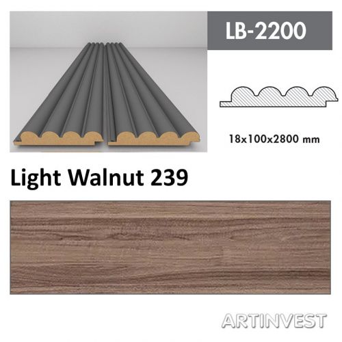 AGT Lajsna LB 2200 MAT Light Walnut 18x100x2.8