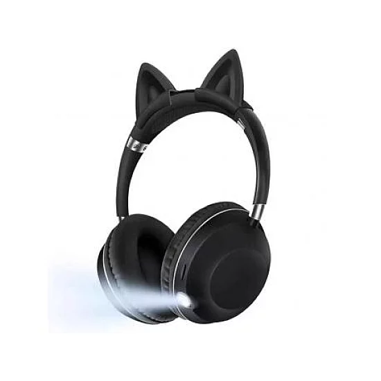CAT EAR BLUETOOTH SLUŠALICE CRNE CENA
