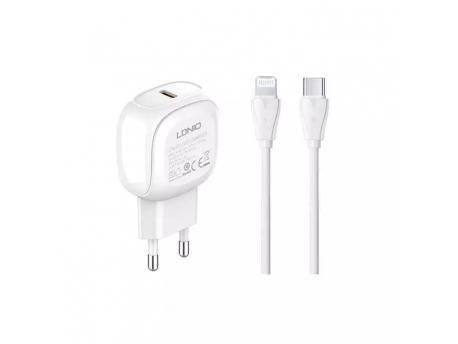 LDNIO A1206C 27W USB-C KUĆNI PUNJAČ SA USB-C KABLOM