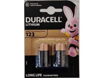 DURACELL Duracell HPL 123, 3V, 140mAh, PAK2 CK, Litijum baterija 17x33,4mm