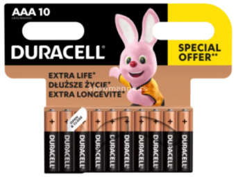 DURACELL Duracell AAA PAK10 CK, Basic nova 1.5V LR3 MN2400, ALKALNE baterije duralock